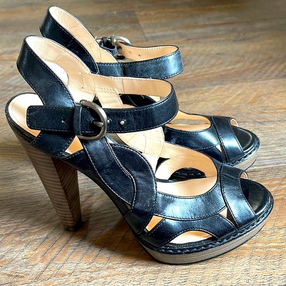 Coach | Shoes | Coach Tamara Black Platform Heel | Poshmark